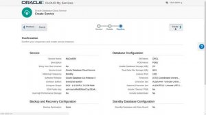 Create an Oracle Cloud Database