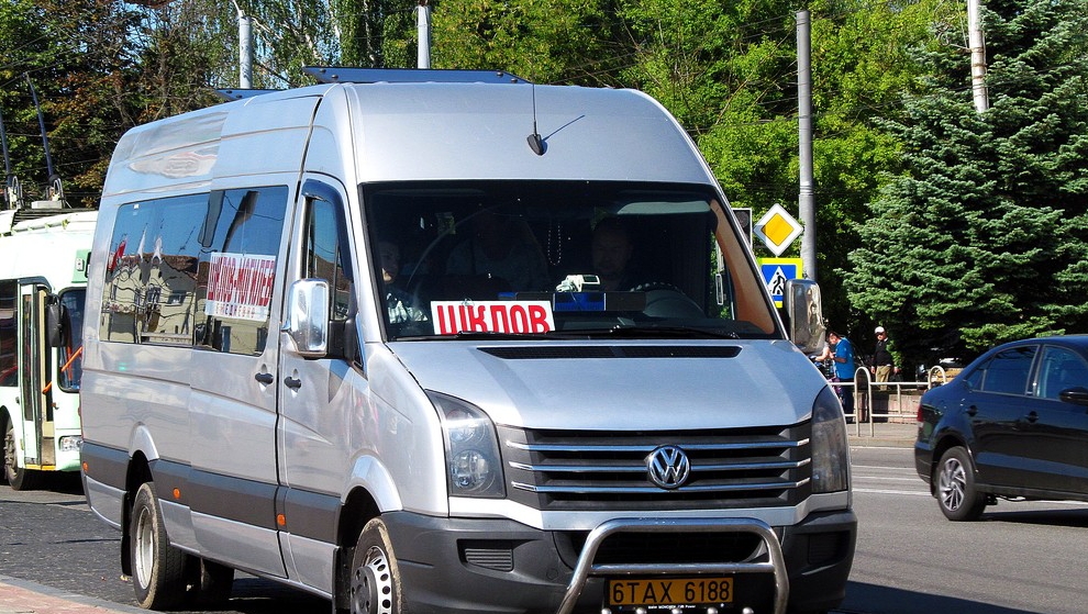 Микроавтобус Шклова Volkswagen Crafter Маршрут №221 АС Шклов - Заходы (Горецкий п-т - Заходы)