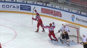 Начало положено. Красная Армия одерживает первую победу в чемпионате.