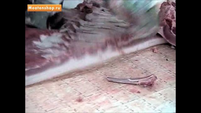 Удаление рёбер на конвейере.mp4