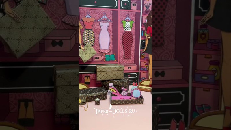 Куклы  Барби с новыми сумочками #shorts #бумажныекуклы  #diy