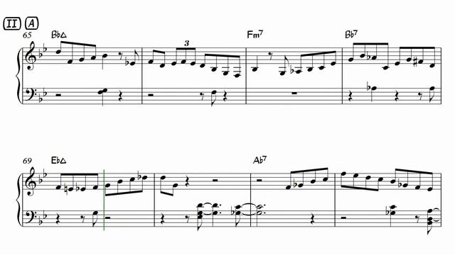 Barry Harris Solo on Cherokee from Do It PDF Soundslice Transcription
