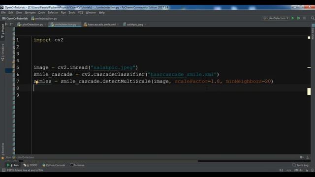 Smile Detection HaarCascade Classifier In OpenCV Python – смотреть онлайн видео от Квантовое ...