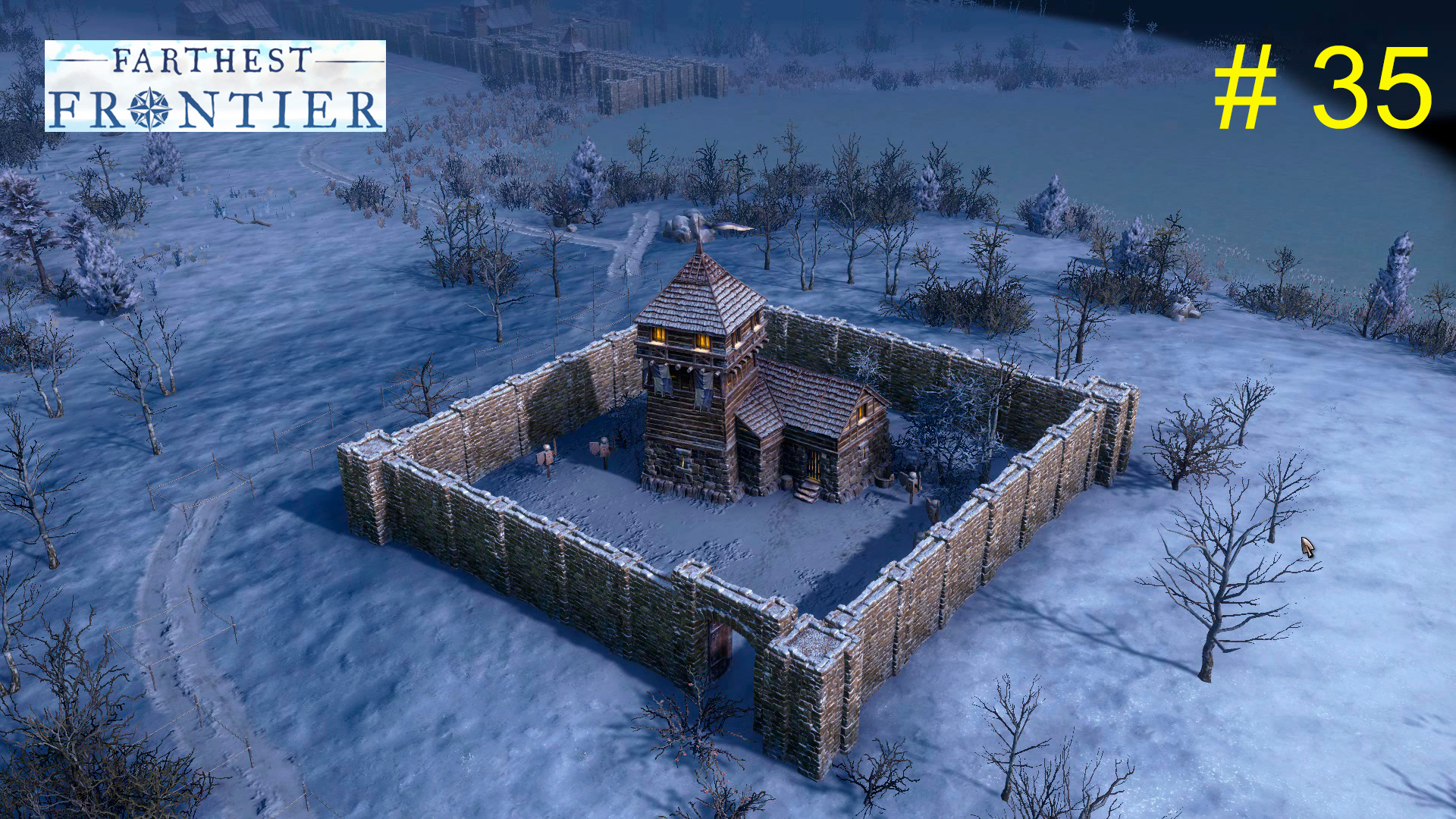 Усиливаем и улучшаем оборону.  Модернизация поселка. # 35. Прохождение Farthest Frontier