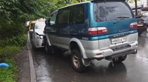 ДТП на Военном Шоссе - Делика, Приус, Ариста, Форд.