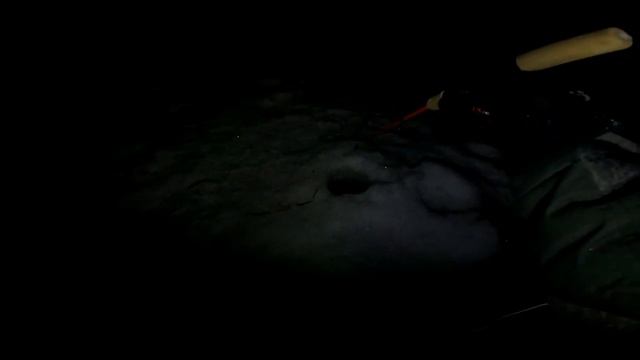Ночная ловля судака в глухозимье 2022, часть первая..mp4