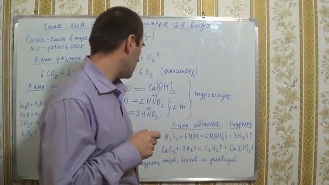 §33, 8кл. Типы химических реакций на примере свойств воды.mp4