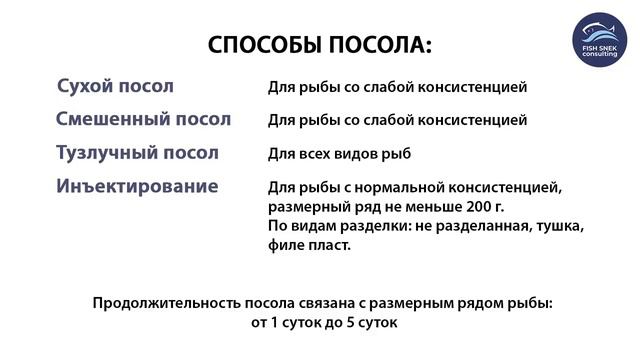 Способы посола рыбы