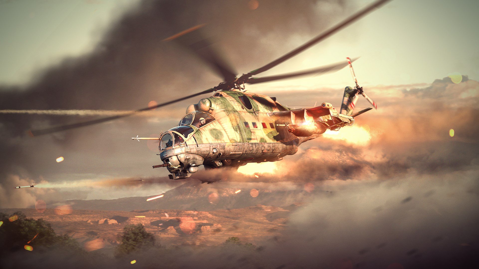 War thunder - Полк [GERAN] LANCET- DIMA1GOG - Вертолетные бои PVE - Ми-24В