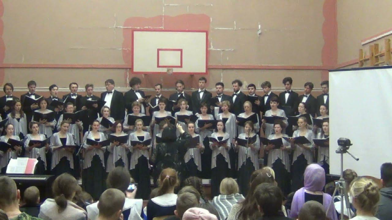 Фрагмент концерта хора "Возрождение" в Свято-Алексиевской Пустыни