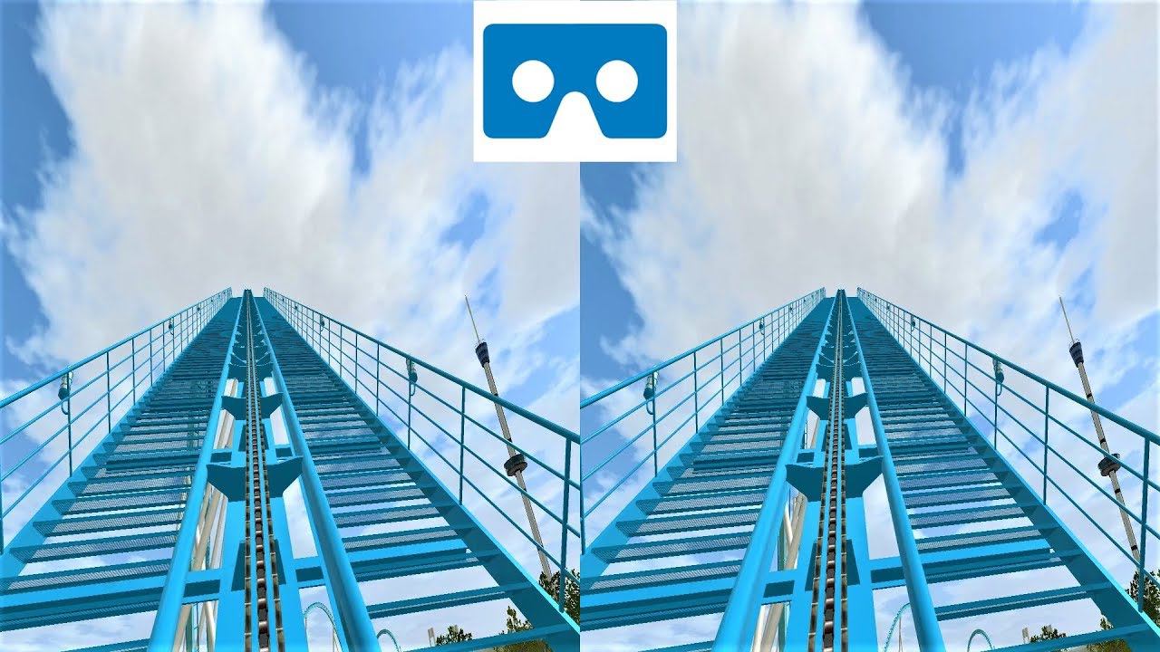 Roller Coaster 26 3D SBS VR box Американские Горки видео для VR очков