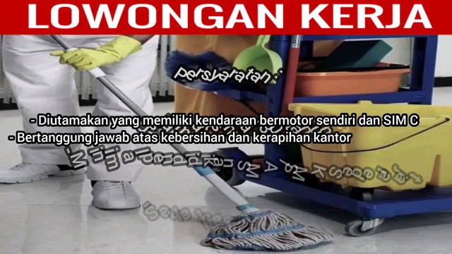 Lowongan kerja terbaru hari Cleaning Service / OB 2022 || LOKER ...