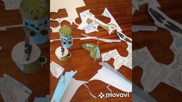 Модель самолёта И-16 из бумаги и картона