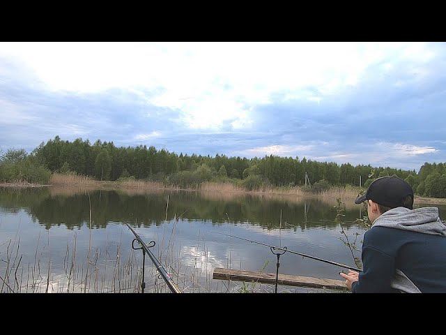 Вечер на пруду с удочкой