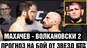 Прогнозы звезд на бой Махачев - Волкановски 2 _ Аналитики, тренеры и бойцы выбрали победителя.