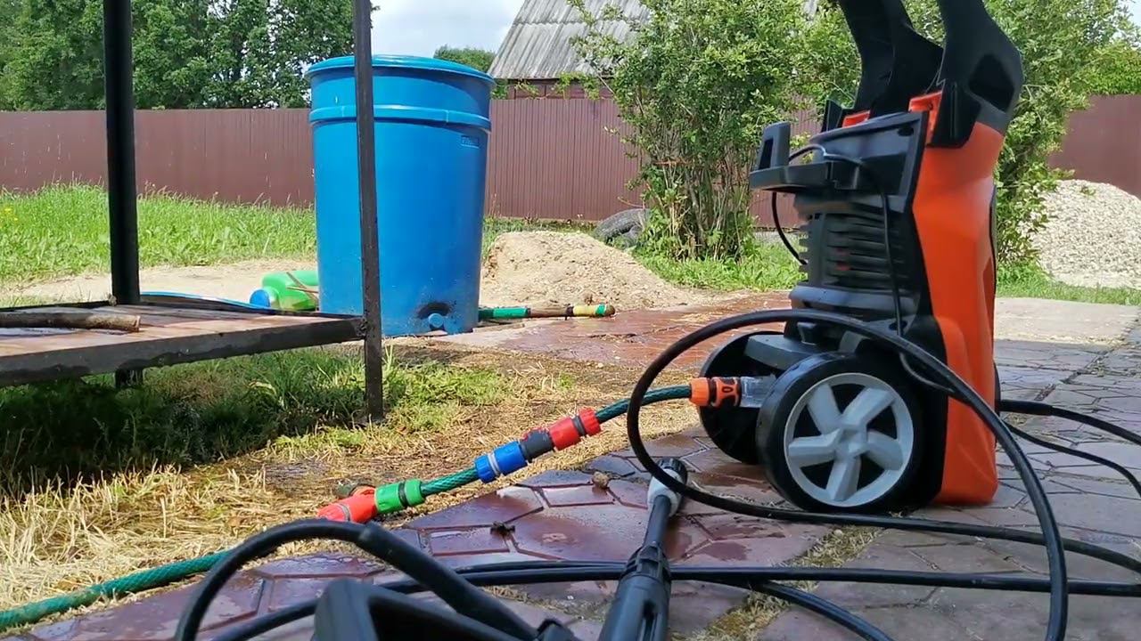 Дачные будни | Подключил мойку высокого давления DAEWOO DAW 500 к забору воды из реки