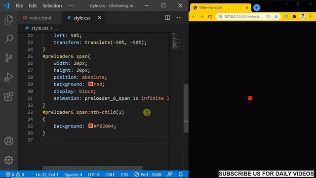 CSS Loading Animation Effects | CSS Animation Tutorial | Loader ...
