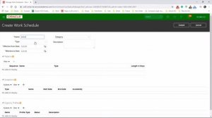 24. How to create a Work Schedule in Oracle HCM Cloud
