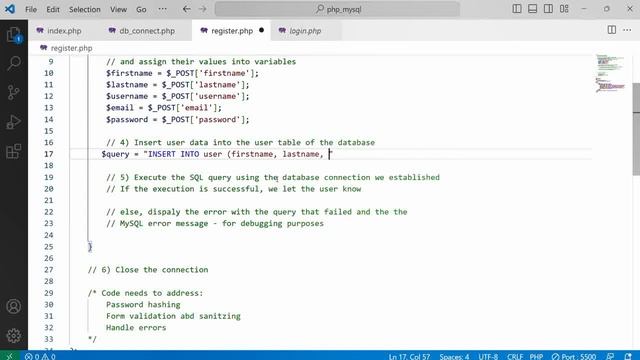 Php And Mysql 10 Register A User And Insert Their Data Into The Database смотреть онлайн 
