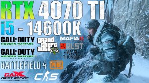 GeForce RTX 4070 Ti + i5 14600K - Test in 10 Games | 1080p |