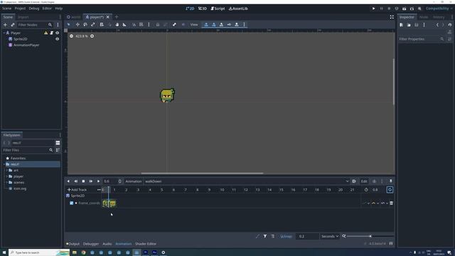 How to animate player movement in Godot 4 | ARPG in Godot 4 #3 | tutorial | zelda-like ...