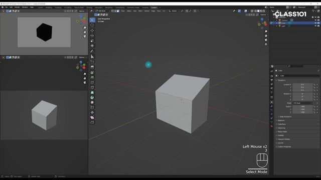 6. Difference between Object Mode and Edit Mode