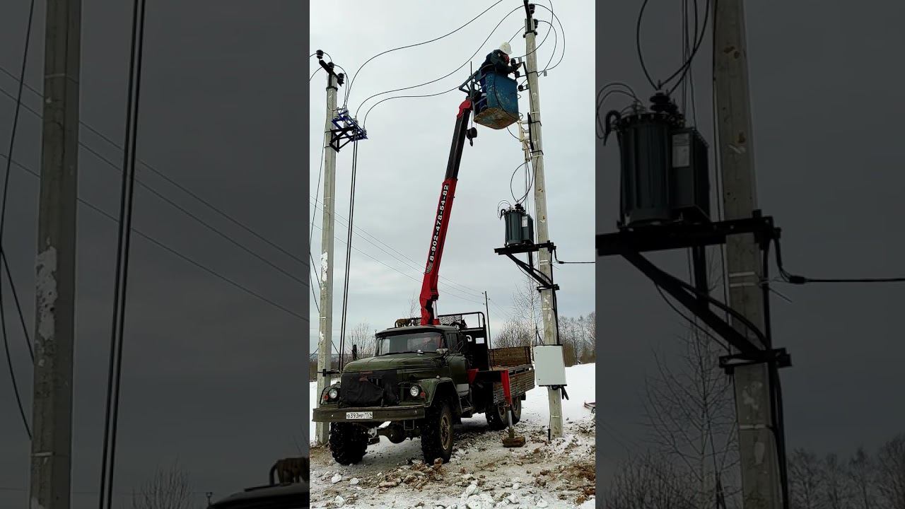 Зил 131 кму с  люлькой в работе #зил131дизель