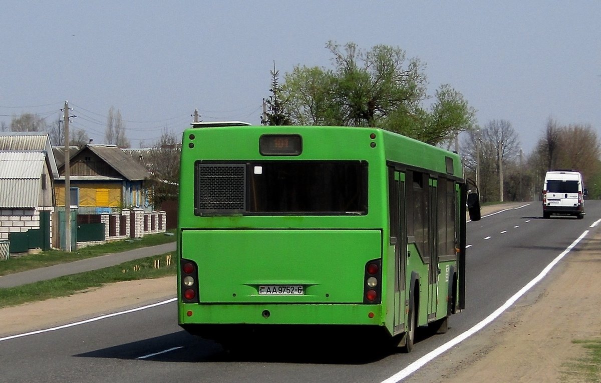 Автобус Славгорода МАЗ 231.062 АЕ 6454-6 Маршрут 213 АС Славгород - Иванищевичи (Топсбыт - Лесная)
