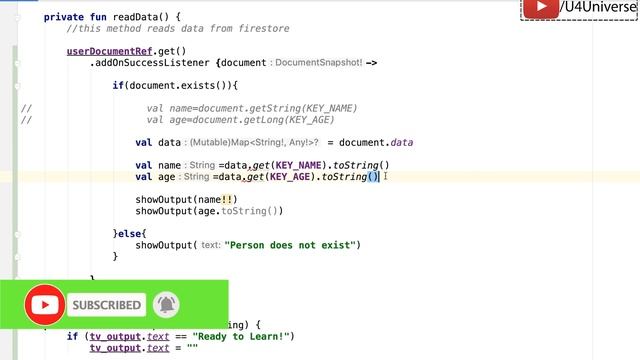 Firestore for Android-5 | Read Data from Firestore | Retrieve Collections Documents & Data with ...