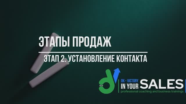 Обучение продажам БФЛ. Часть 2 - Установление контакта