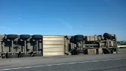 Фура на боку трасса М 7 г. Вязники .mp4