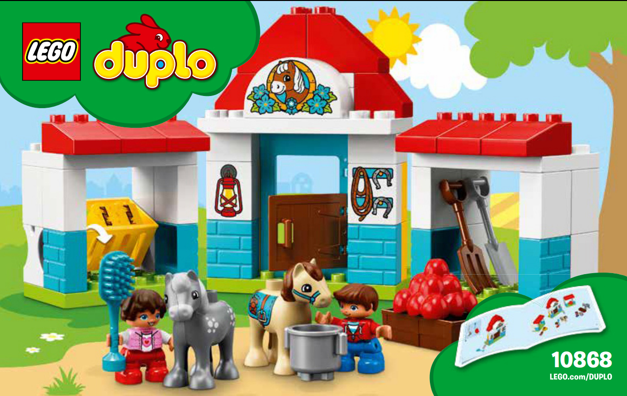 Лего дупло Конюшня! Собираем конюшню из Lego Duplo