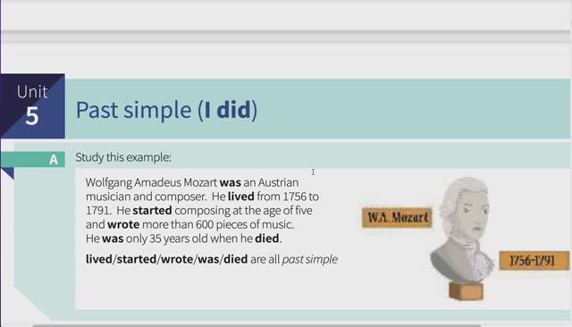 5. Past simple