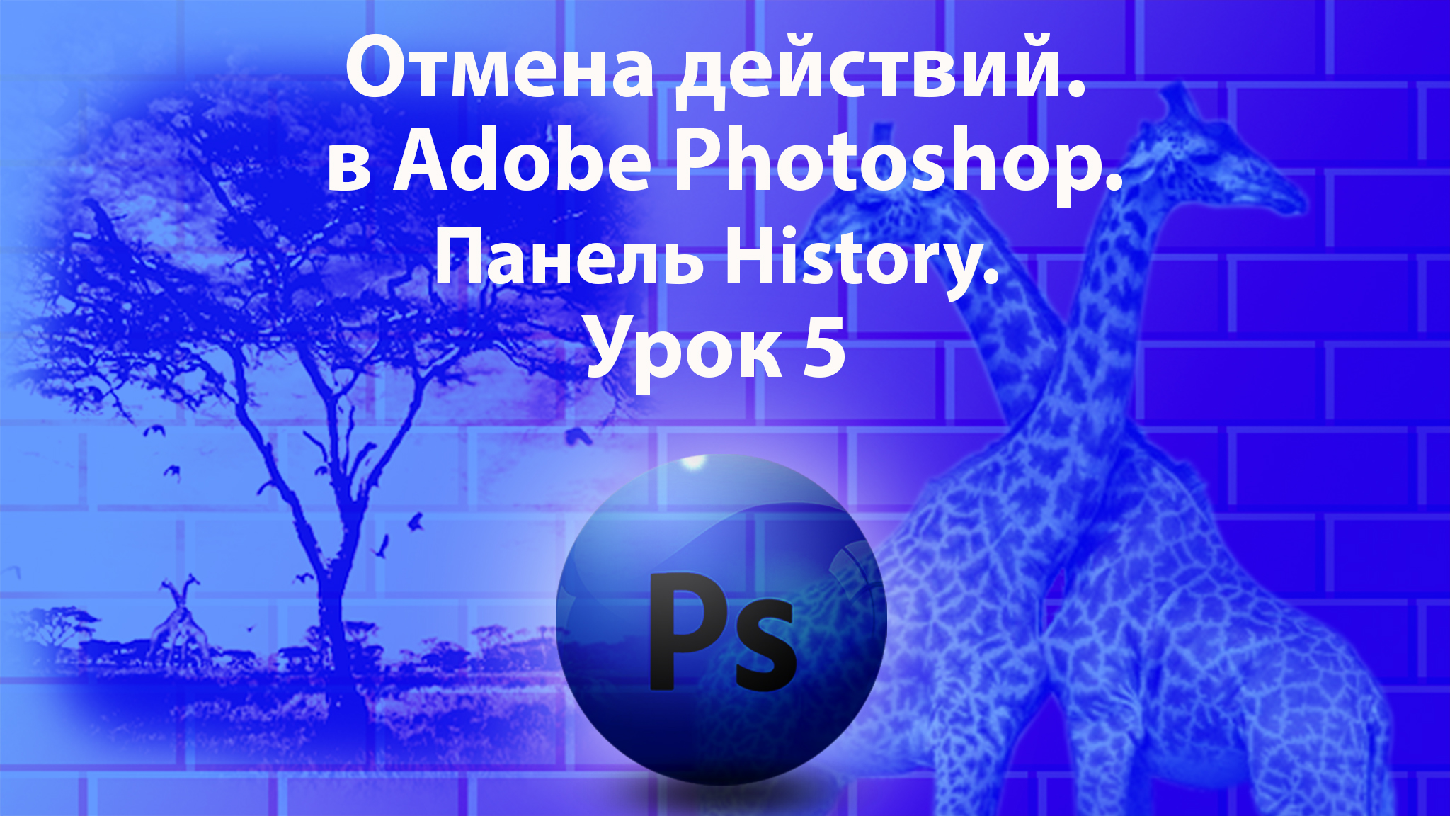 Уроки Фотошопа. Adobe Photoshop. Урок 5. Отмена действий. Панель History.