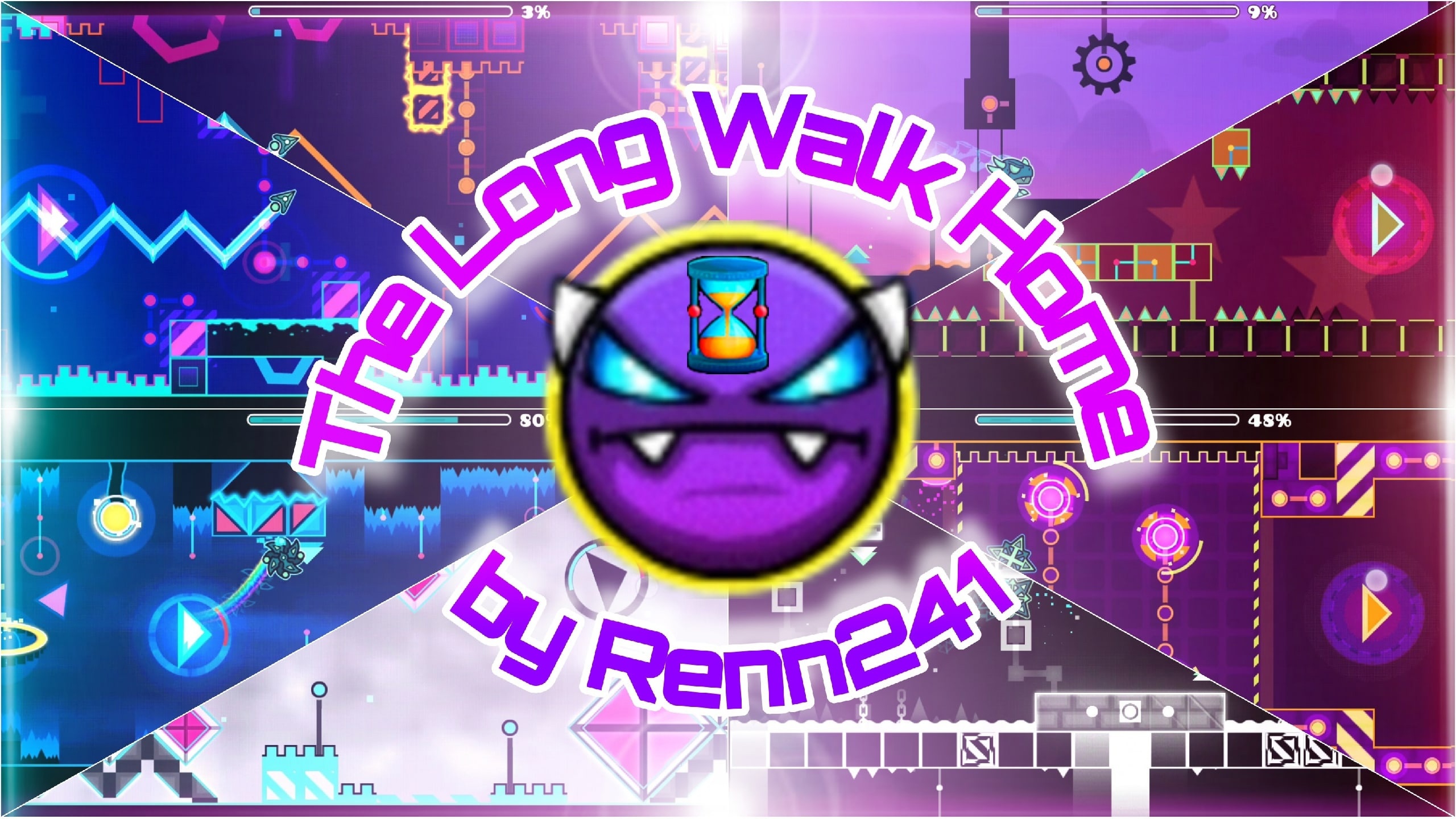 XXL УРОВЕНЬ #1: The Long Walk Home by Renn241 (Easy Demon) | Geometry Dash