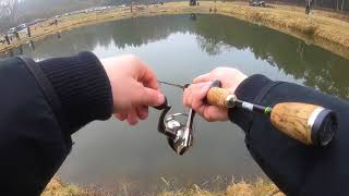 Рыбалка. Ловим форель на платном водоёме.