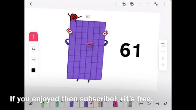 Number blocks negative one million to infinity + infinity + infinity ...
