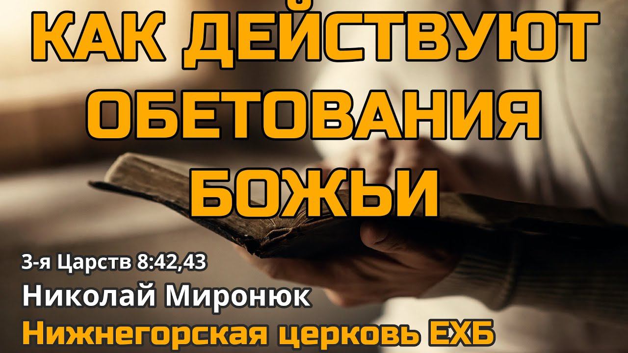 Как действуют обетования Божьи (Николай Миронюк)