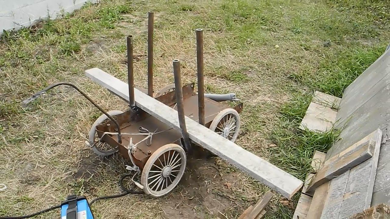 Как перевозим грузы на стройплощадке.