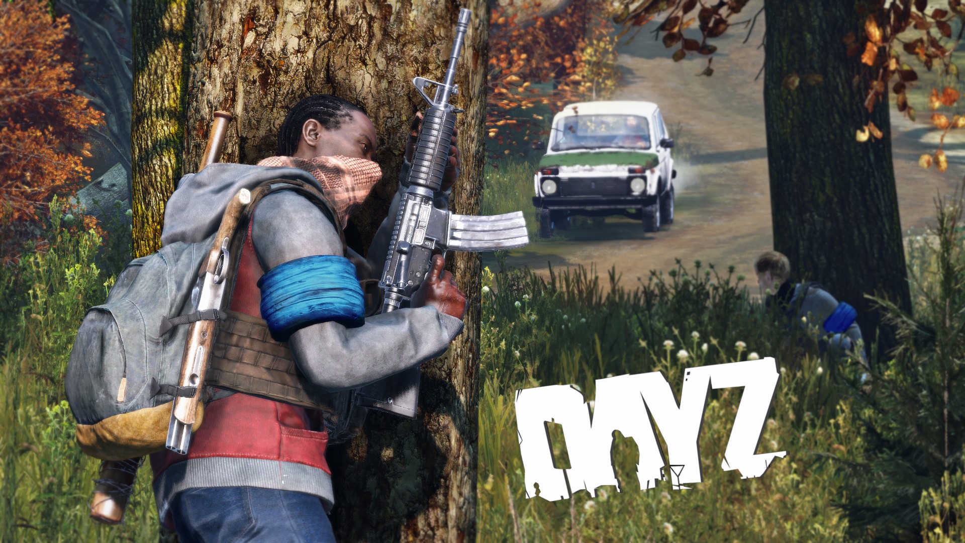 Клан синих повязок устроил нам засаду на дороге! Выживаем в новом вайпе - DayZ Standalone
