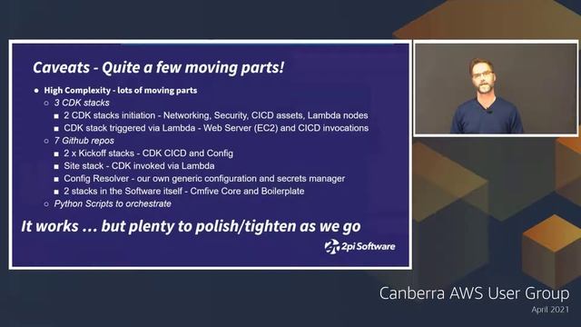 Canberra AWS User Group: April 2021 - CDK'ing the monolith (with 2pi Software) - смотреть видео ...