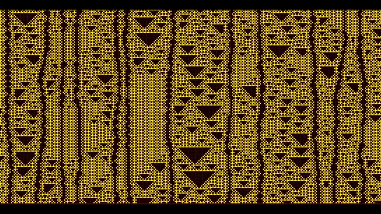 CA 1D Binary -  Raindrops