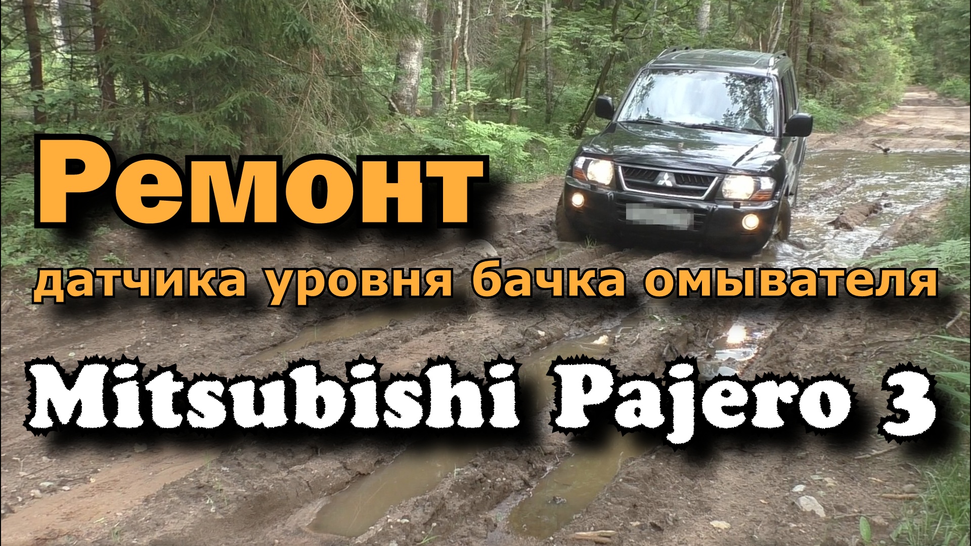 Мицубиси Паджеро 3. Ремонт датчика бачка омывателя