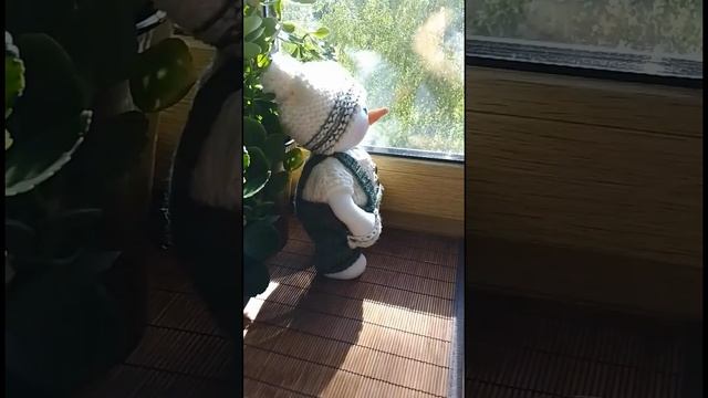 Снеговик. Текстильная игрушка