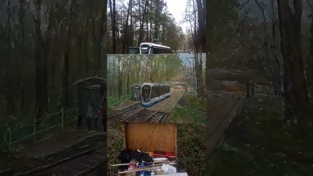 Этюды с натуры! Трамвай в парке Измайлово!