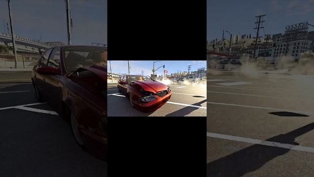 ДТП НА ПЕРЕКРЁСТКЕ В BeamNG.drive #shorts