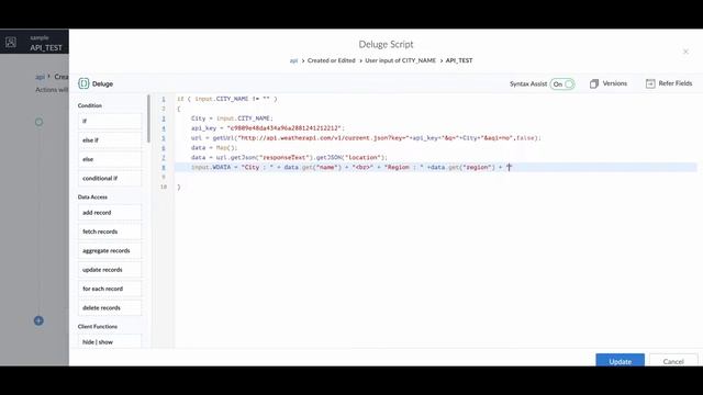 ZOHO CREATOR | API | Fetch data using API & API KEY and update them in ZOHO forms | ZOHO API ...