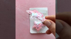 Заколки-уточки для волос с звездочками Pink Stars