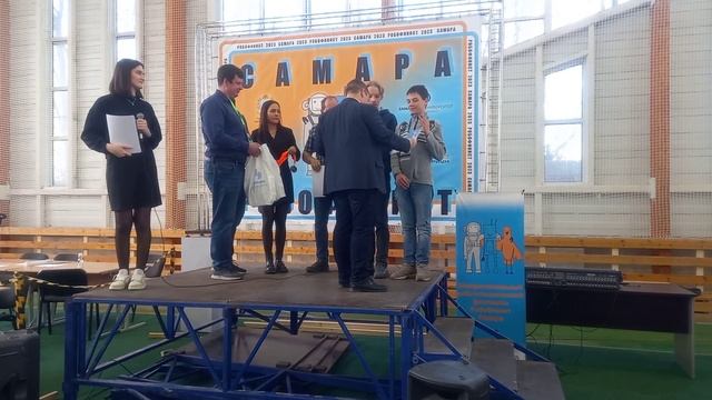 Награждение команды "Гринчи"