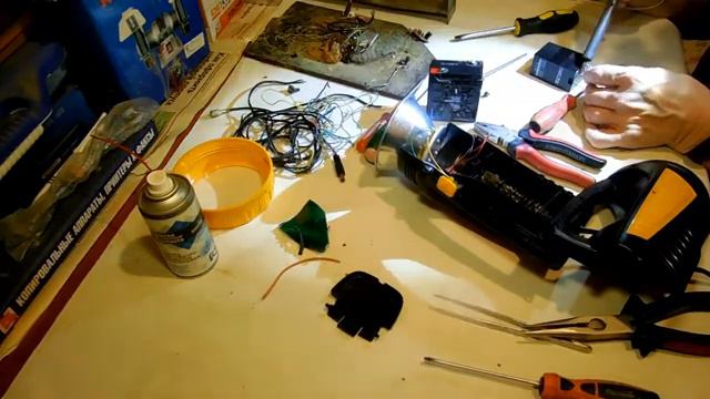 15 11 2020 Ремонт светодиодного фонарика ТРОФИ TSP3W